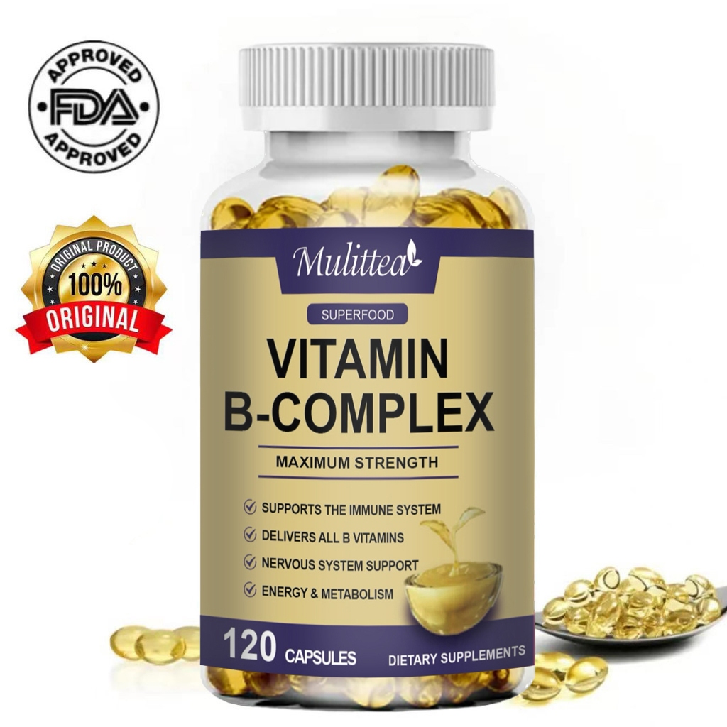 Jual Mulittea Vitamin B Complex Capsule (B12, B1, B2, B3, B5, B6, B7 ...