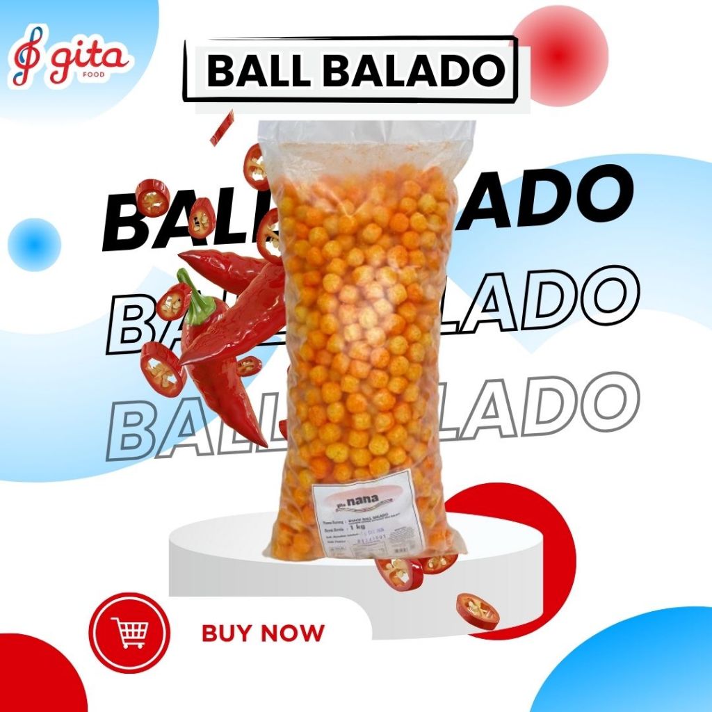 Jual Los Snack Ball Balado Kemasan [1 kg] | Shopee Indonesia