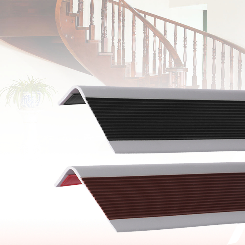 Jual 1M Lis tangga Pengaman Anti Slip type L 5cm Step Nosing + Perekat ...