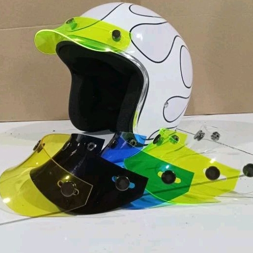Jual Pet pendek Transparan buat helm bogo retro | Shopee Indonesia