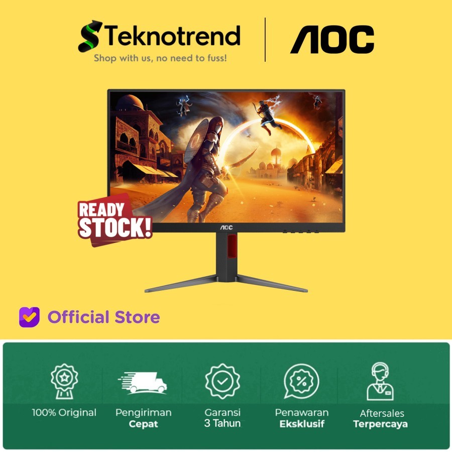 Jual AOC 24G4 Gaming Monitor 24" IPS FHD 180Hz 1ms Adaptive-Sync HDR10 ...