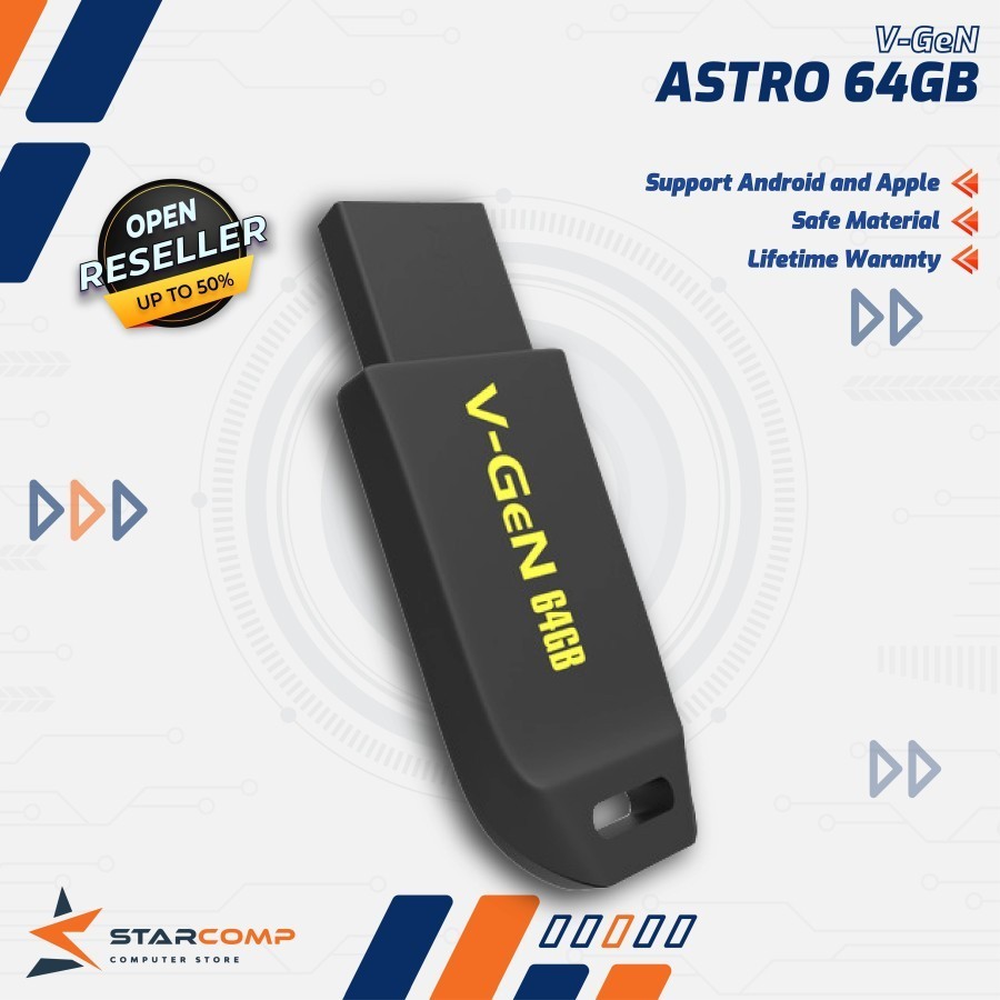 Jual Flashdisk USB Vgen 64GB - Astro Series V-Gen 64 GB | Shopee Indonesia