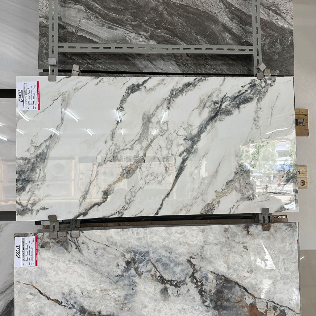 Jual Granit 120x60 Statuario Onyx / Granite Tile Cove White Top Table ...