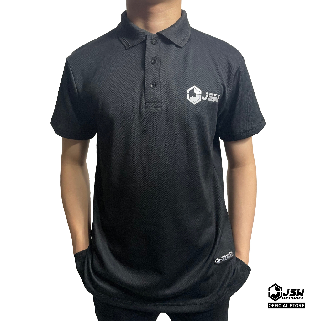 Jual JSW APPAREL - Poloshirt Lengan Pendek Polycot - Black | Shopee ...