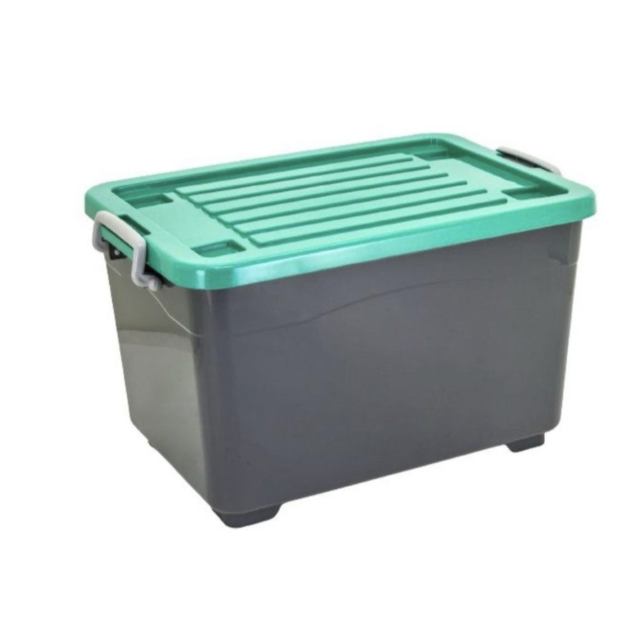 Jual Box container roda kuat hitam heavyduty 50LTR Atari 9860 | Shopee ...