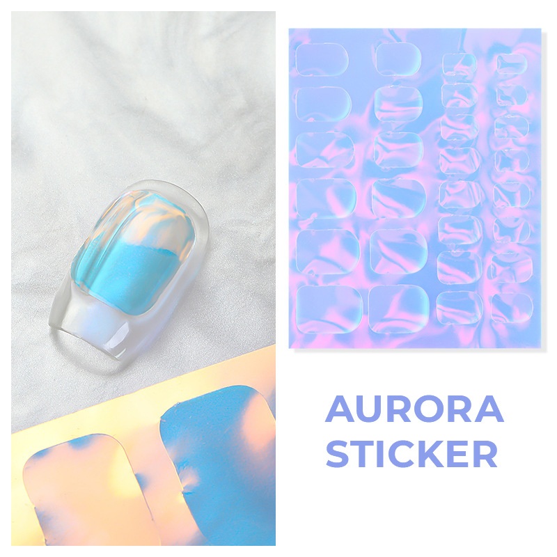 Jual AURORA STICKER - Accessories Sticker Nail Art - Stiker Kuku ...