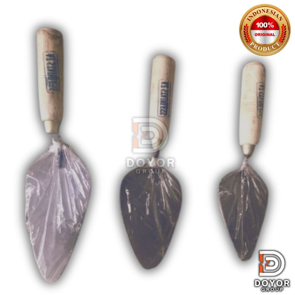 Jual Sendok Cetok Semen 6" 7" 8" inch SEGI LANCIP GAGANG KAYU Skop ...