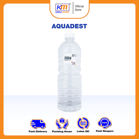 Jual Akuades / Aquadest / Air Demineralisasi 1 liter/5 liter | Shopee ...