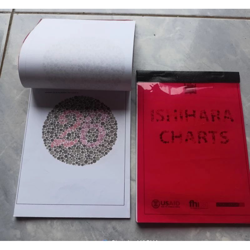 Jual Buku Ishihara Tes Buta Warna Super Copy Print Isihara Book 24 ...