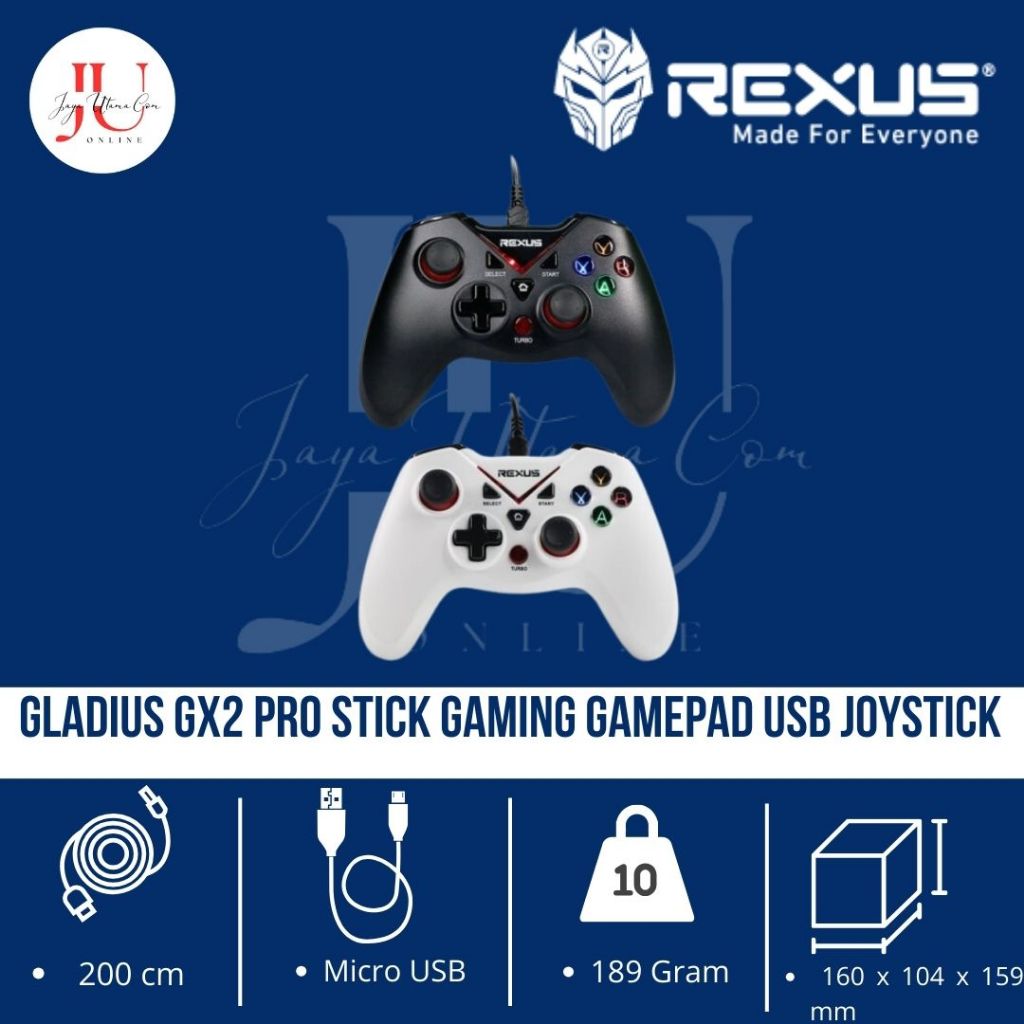 Jual Rexus Gladius GX2 Pro Stick Gaming Gamepad USB Joystick Original ...