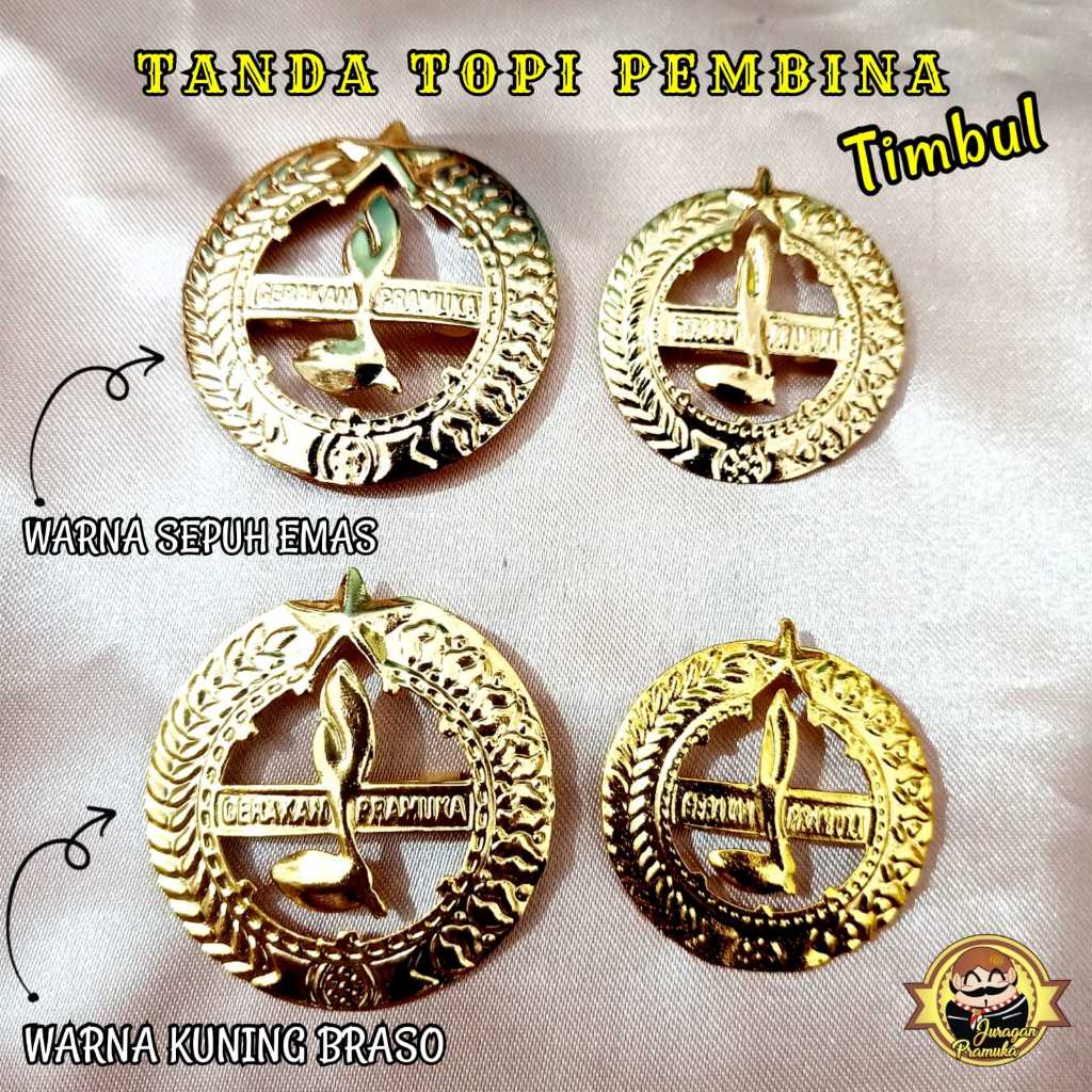 Jual Tanda peci pramuka pembina / tatop pembina / emblem pramuka timbul ...