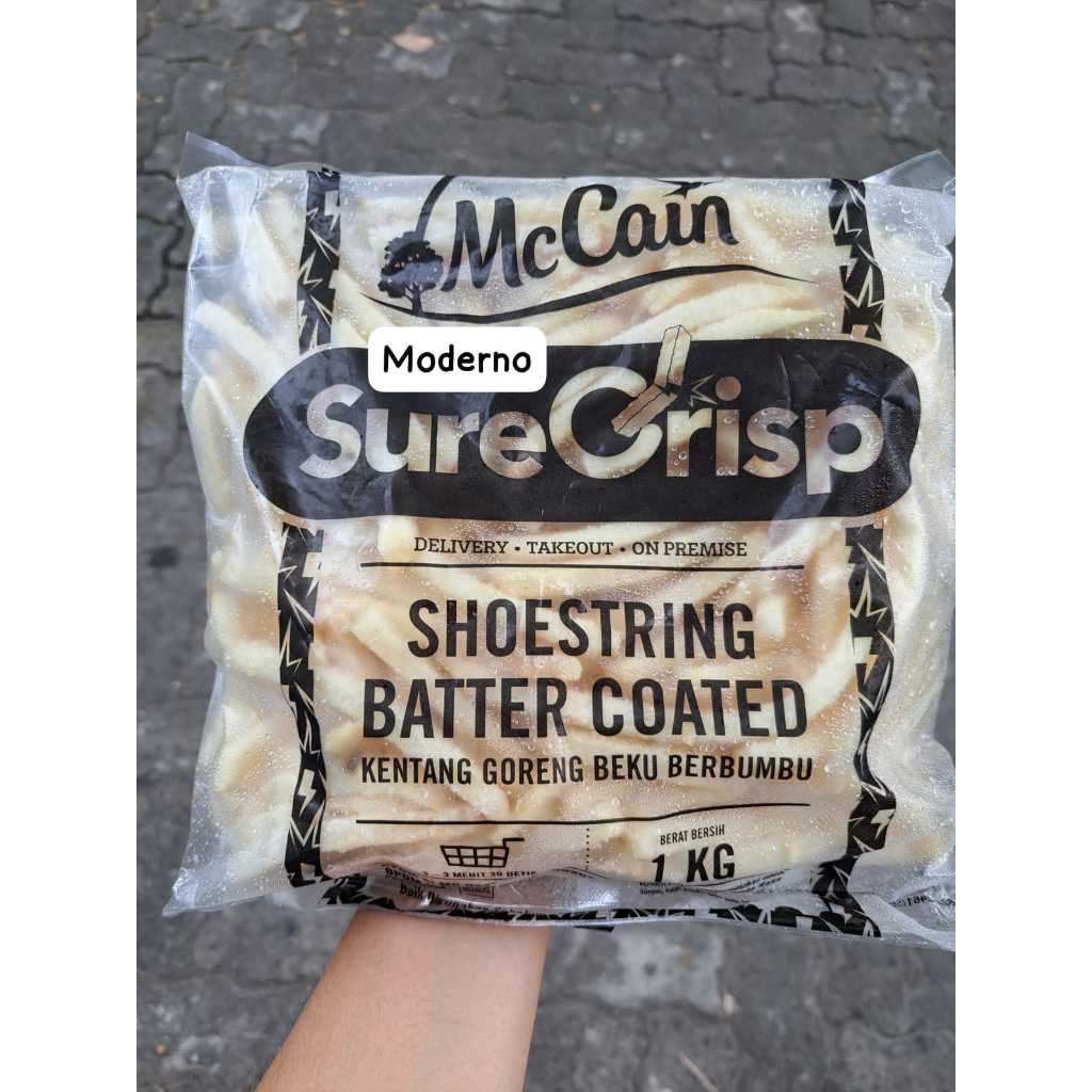 Jual French Fries McCain SureCrisp Shoestring Batter Coated 1 Kg ...