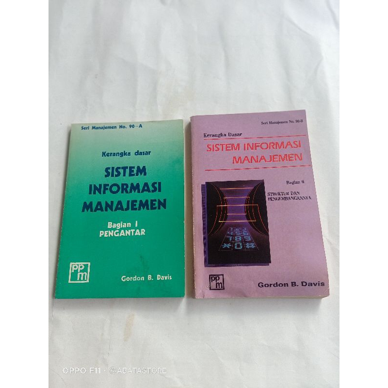 Jual BUKU SISTEM INFORMASI MANAJEMEN JILID 1 DAN 2 GORDON B DAVIS ...