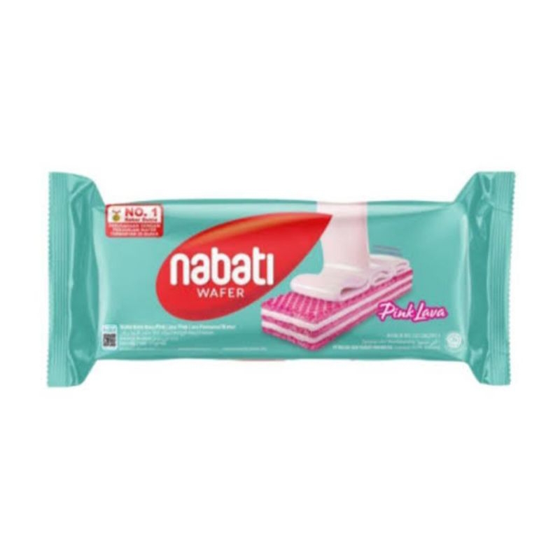 Jual Nabati Wafer Pink Lava 122gr | Shopee Indonesia