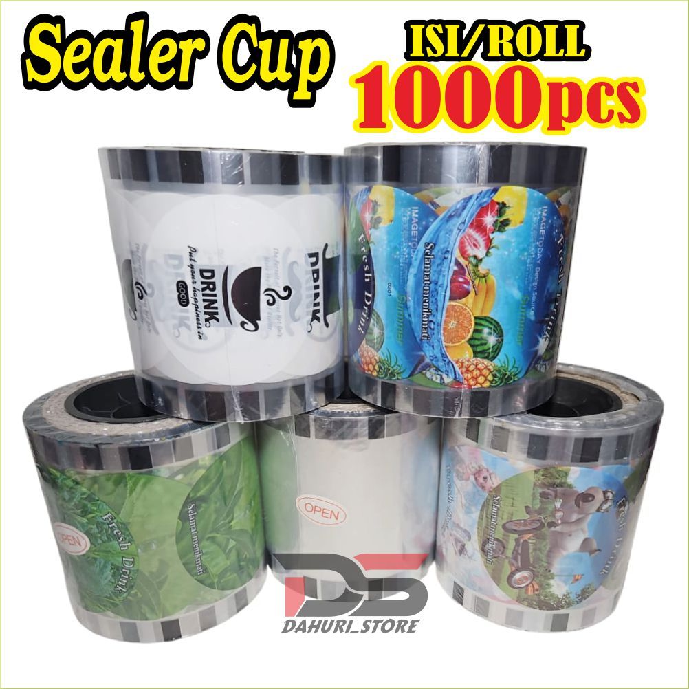 Jual HARGA MURAAH! HARGA 1 ROLL Plastik Lid Cup,Sealer Cup isi 1000 Pcs ...