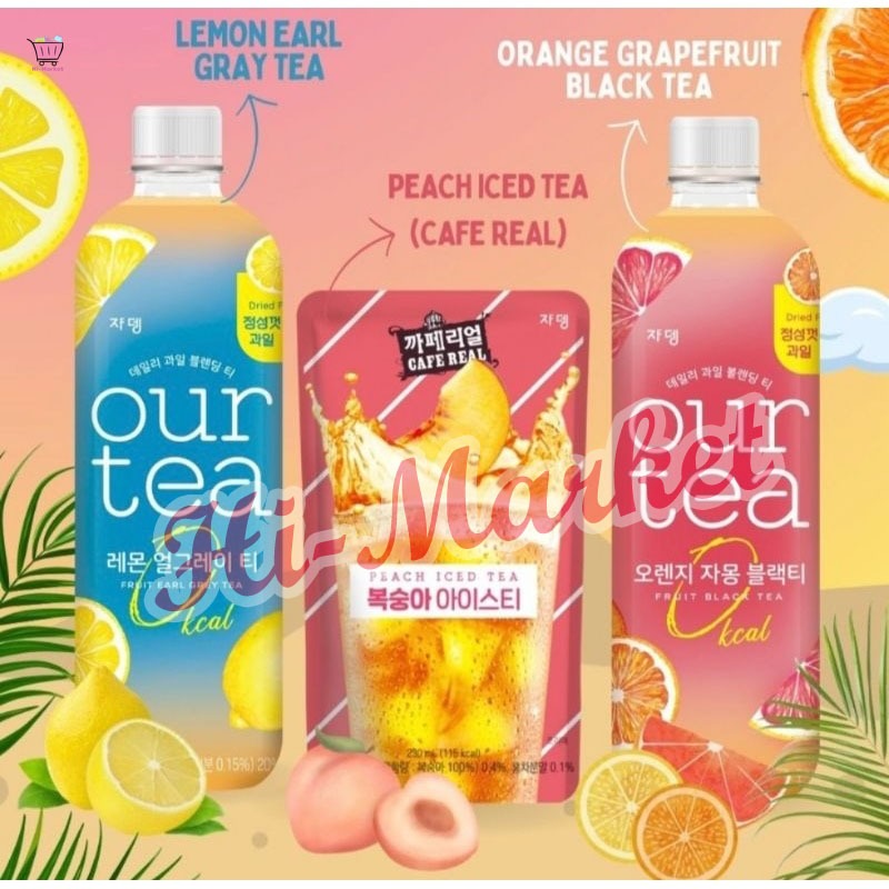 Jual JARDIN OUR TEA Fruit Tea Flavour 500ml - Minuman Teh Korea Orange ...