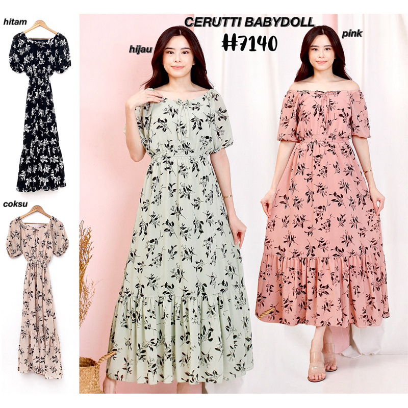 Jual DRESS KOREA / DRESS BUNGA (7140) | Shopee Indonesia