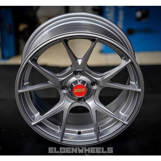 Jual Velg Racing Mobil BBS RI-D Flow Forming Ring 15 PCD 4x100 Lebar 7 ET 40 Matte Gunmetal (Set ...