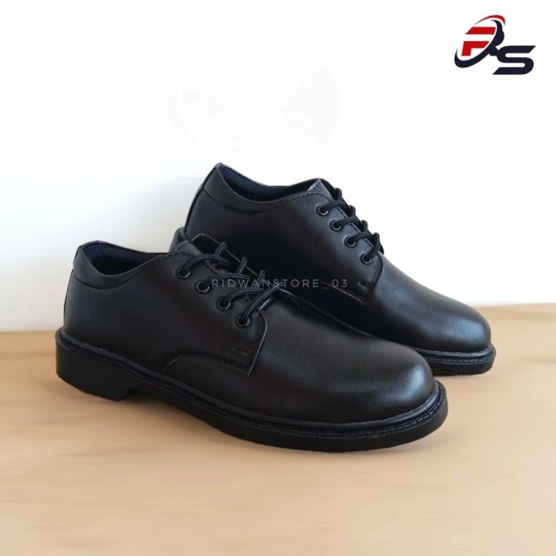 Jual Sepatu PDH Pria Formal Hitam Shoes Dinas Kerja Kantoran TNI POLRI ...