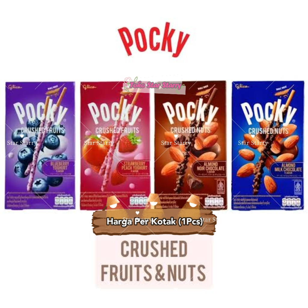 Jual [Per Kotak] Pocky Crushed Nut Almond Milk Chocolate / Pocy Crushed ...
