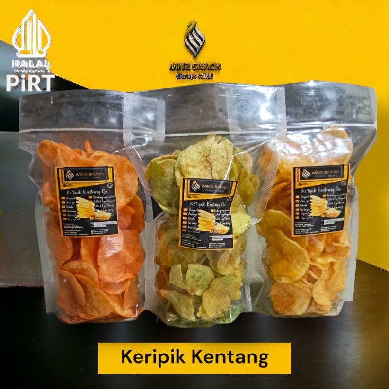 Jual MNZSNACK Keripik Kentang Original 250gr kripik kentang cemilan ...