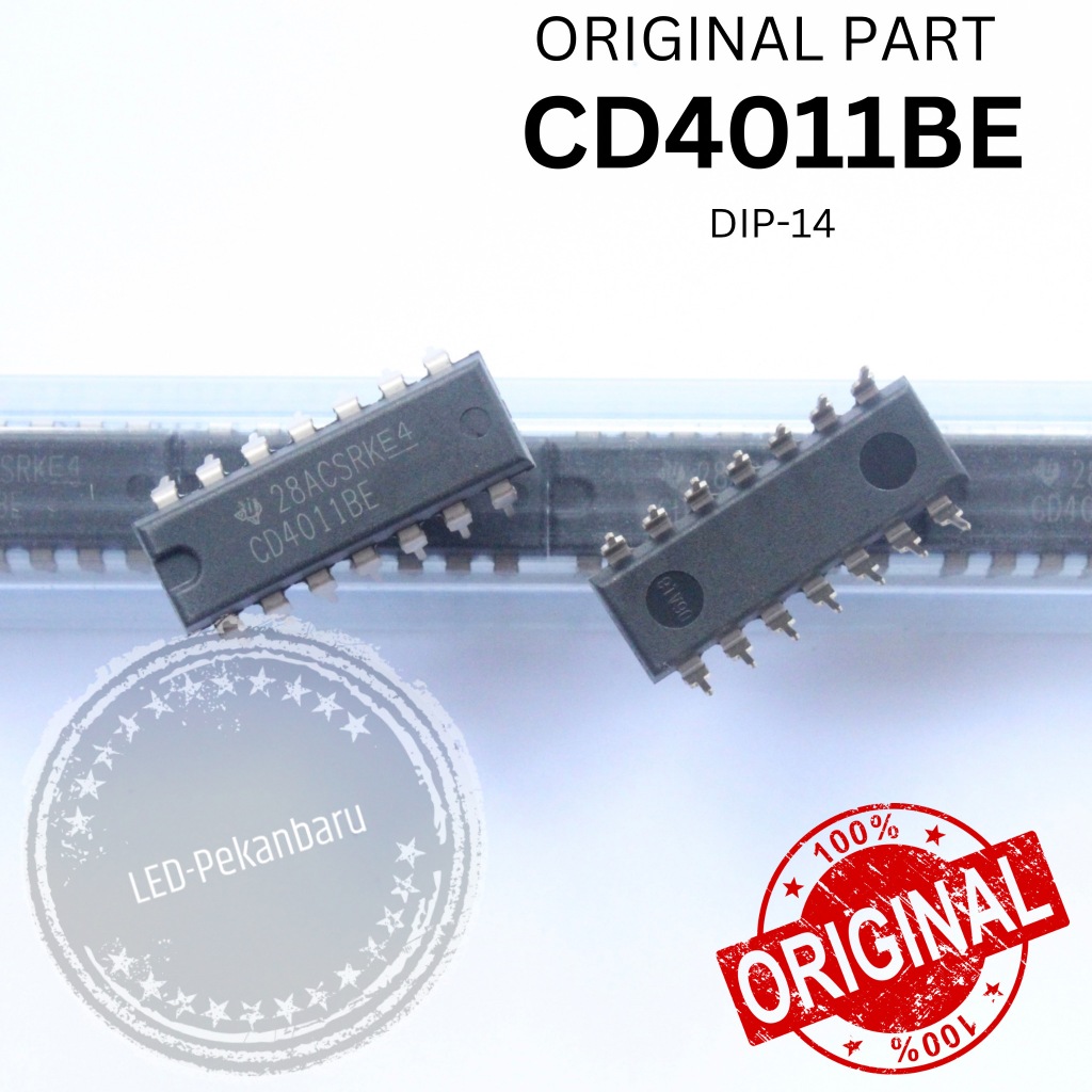 Jual IC ORIGINAL CD4011BE CD4011 DIP-14 14PIN CMOS NAND GATES | Shopee ...