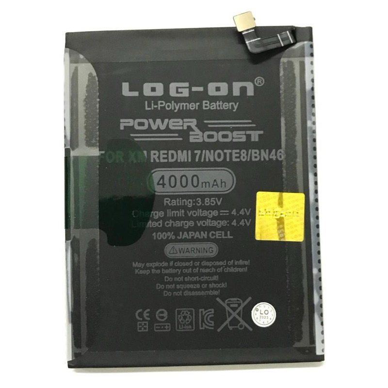 Jual Baterai Log-on Power Boost Xiaomi Redmi 7 / Redmi Note 8 BN46 BN ...