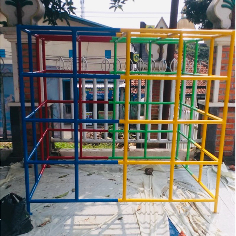 Jual jebakan kubus mainan anak panjatan tk dan paud free ongkir jakarta ...