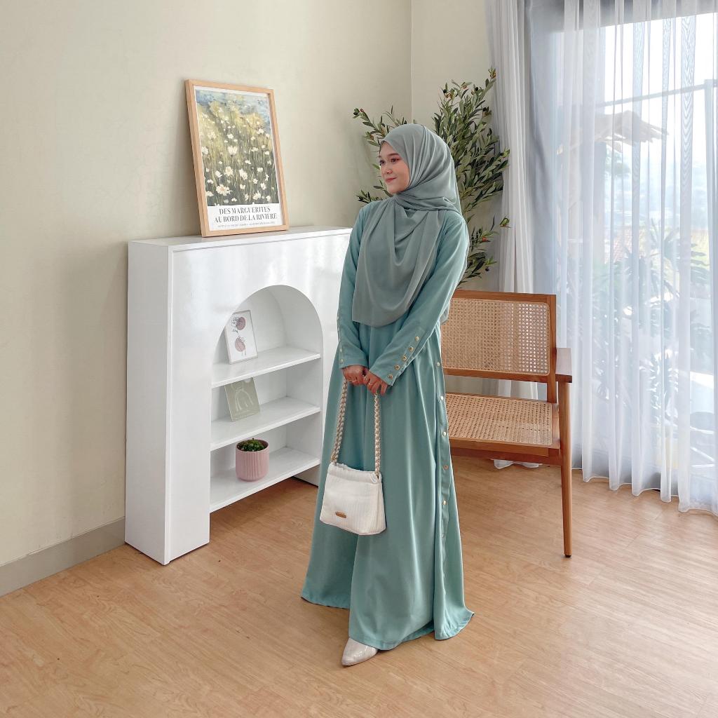 Jual Gold Button Abaya Kancing Dress | Shopee Indonesia