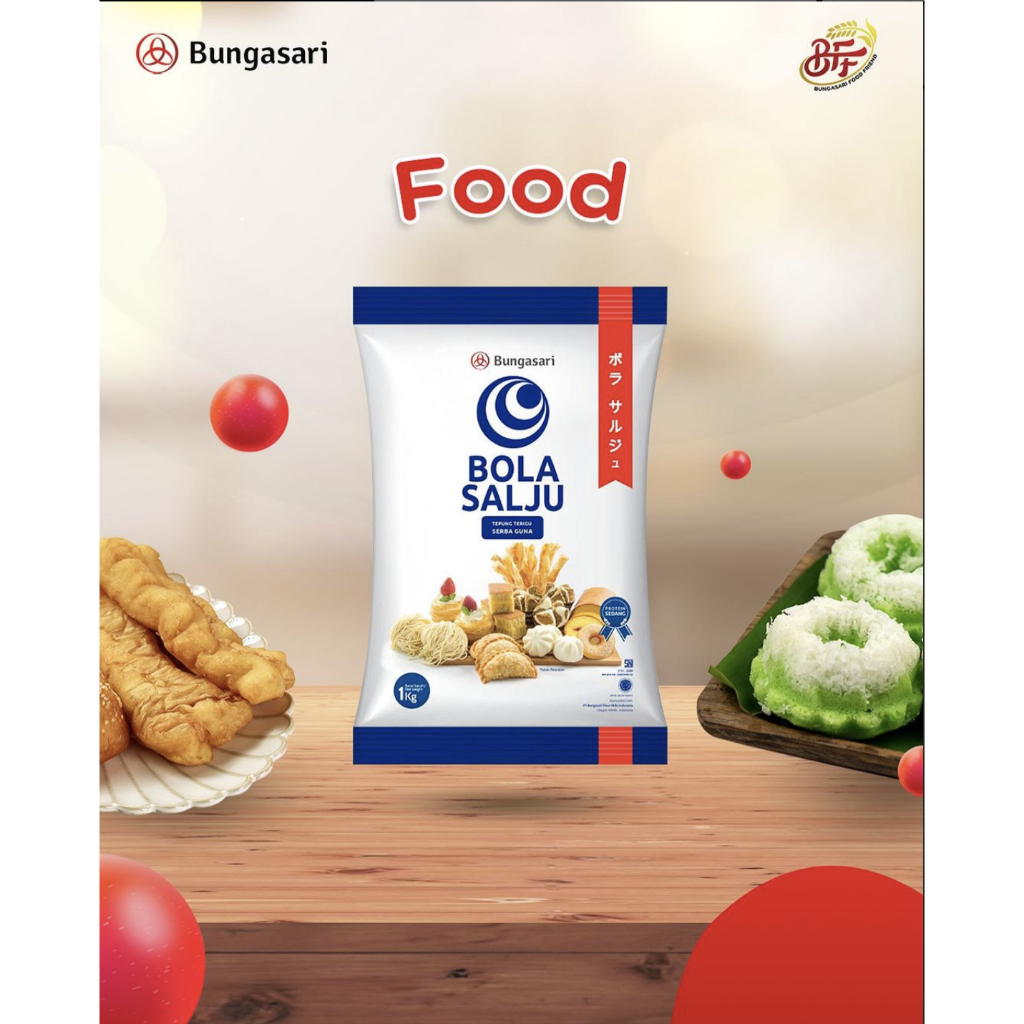 Jual Tepung Terigu BOLA SALJU / JAWARA 1KG 1000gram Tepung Premium ...