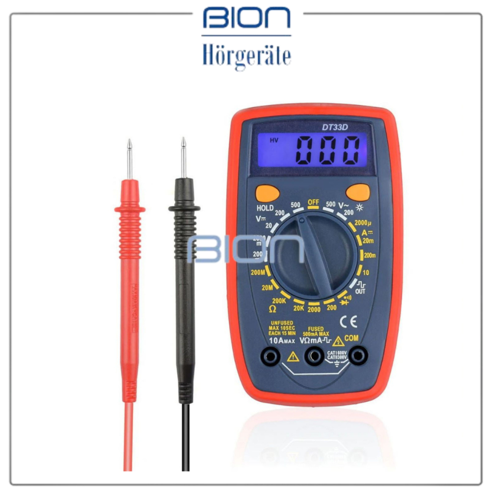 Jual BION Digital Multimeter DT33D Backlight Pocket Size AC DC Voltage ...