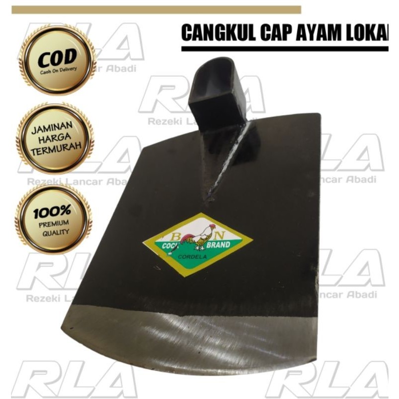 Jual CANGKUL BESAR MURAH CAP AYAM JAGO/CANGKUL RINGAN ADUK'AN SEMEN ...