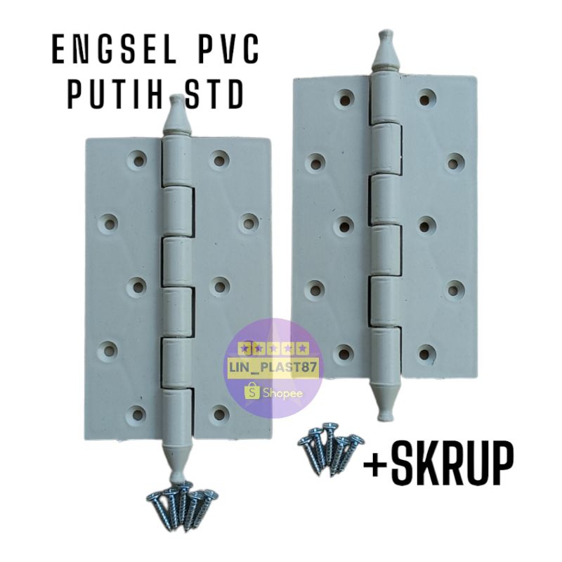 Jual ENGSEL PLASTIK PVC | UK 10.5CM & 11.5CM | ENGSEL PINTU KAMAR MANDI ...