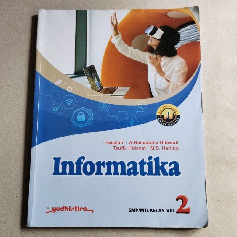 Jual BUKU ORI BUKU INFORMATIKA KELAS 2 SMP PENERBIT YUDHISTIRA EDISI ...