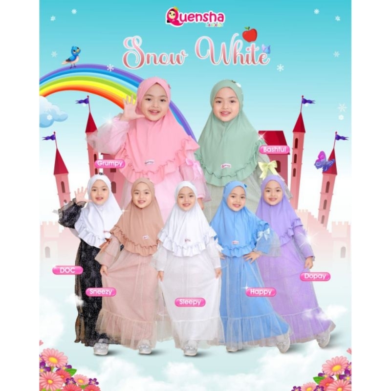 Jual Dress Snow White Dress Anak Putih Gaun Anak Lucu by Quensha ...