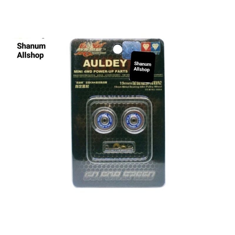 Jual AULDEY MINI 4WD 18084 19MM METAL BEARING IDLER PULLEY WHELL ...