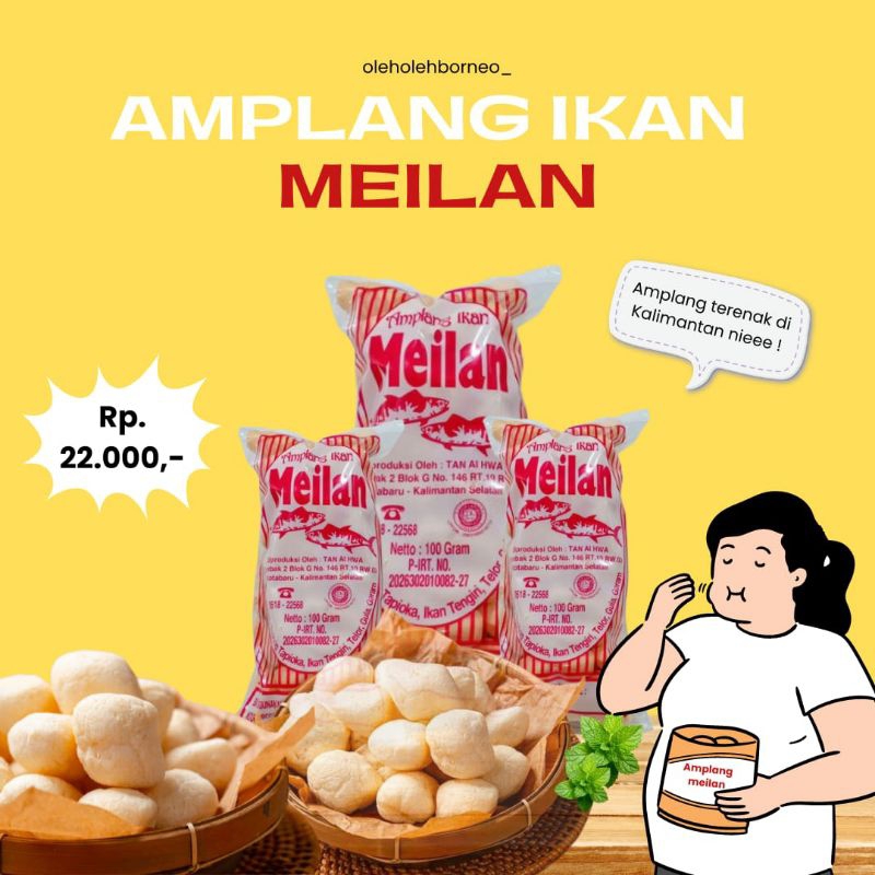 Jual Amplang Ikan Meilan | Kerupuk Amplang Ikan Tenggiri | Shopee Indonesia