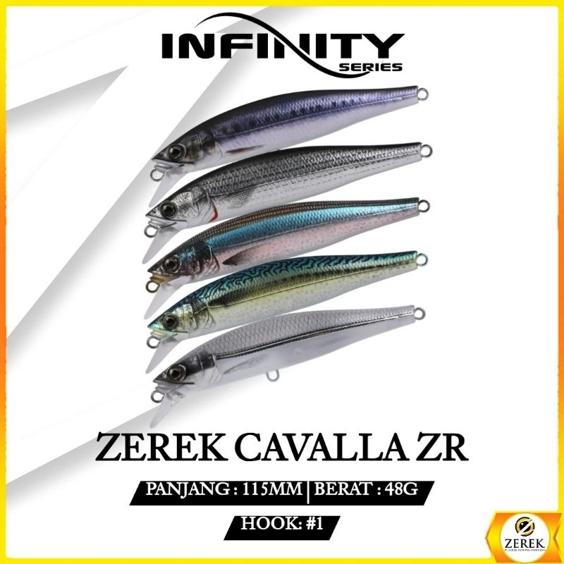 Jual LURE ZEREK CAVALLA ZR 115MM/48G SINKING | UMPAN CASTING | MINNOW ...