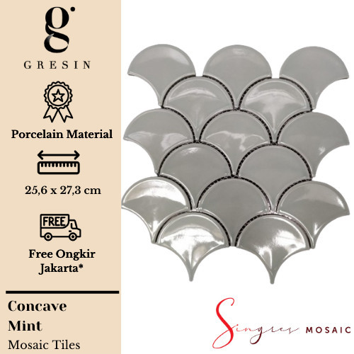 Jual Concave Mint Singres Mosaic Tiles | Mosaic Keramik | Shopee Indonesia