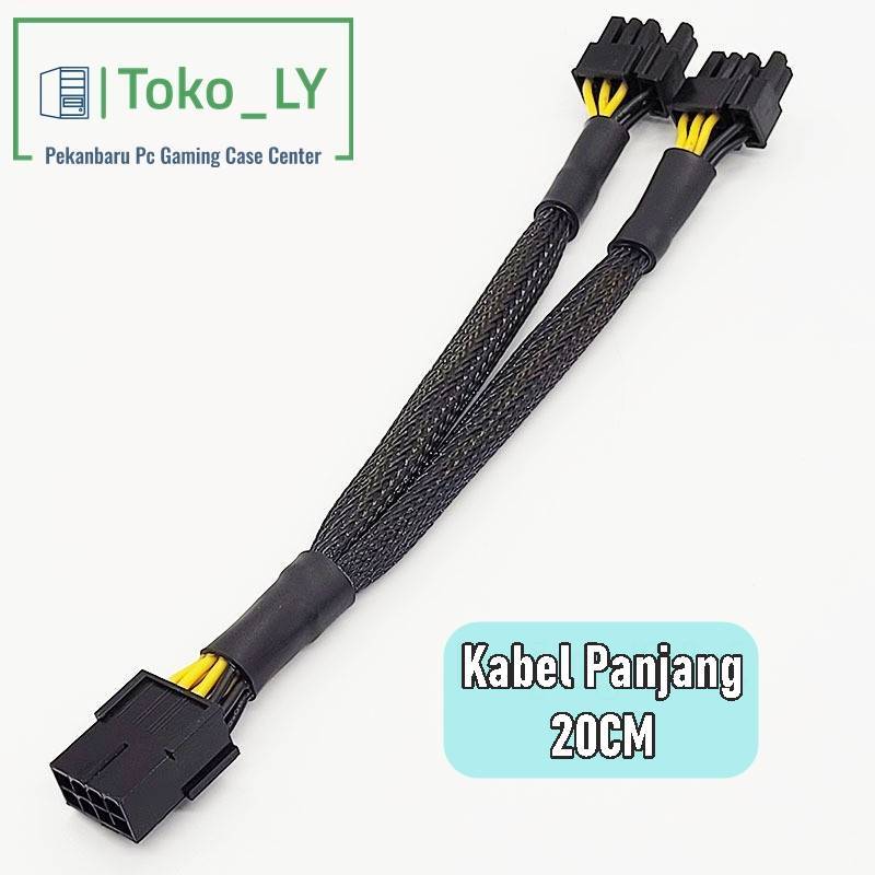 Jual Kabel Converter Power PSU VGA 8 Pin To Dual 8 Pin (6+2) | Shopee ...