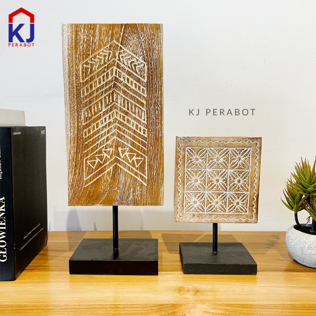 Jual KJ Perabot - Pajangan Dekorasi Meja Bahan Kayu | Shopee Indonesia