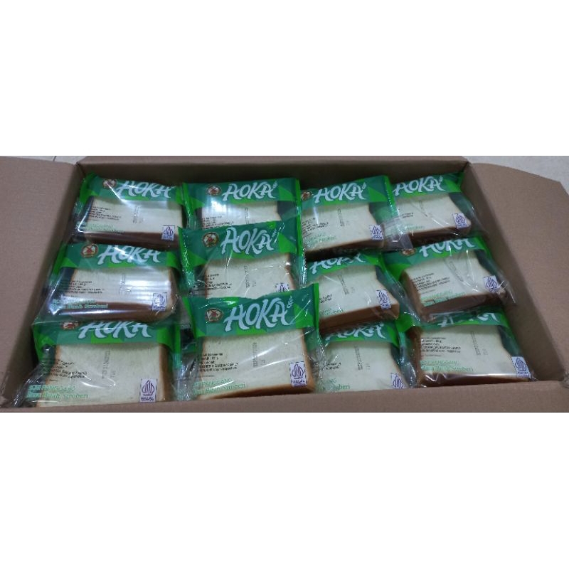 Jual Aoka Roti Panggang Lembut 1 Dus isi 60pcs tersedia satuan rasa dan ...