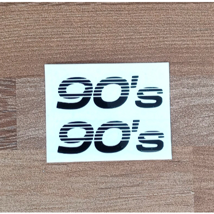 Jual stiker mobil 90s naintees 90an cutting sticker oracal made in ...