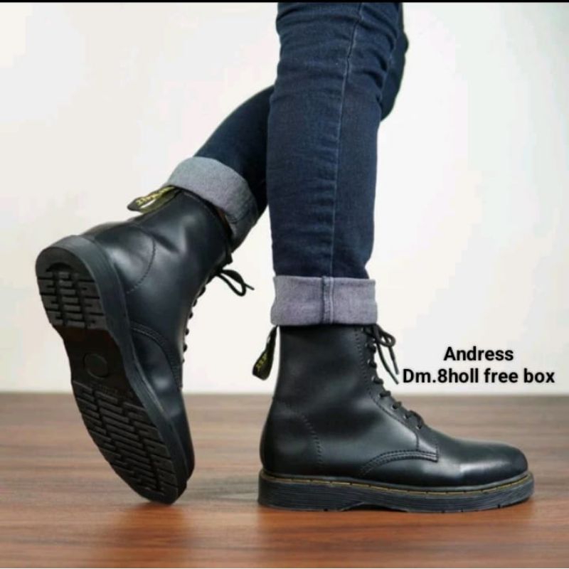 Jual sepatu docmart.8holl pria sepatu loafers sepatu dr.martens free ...
