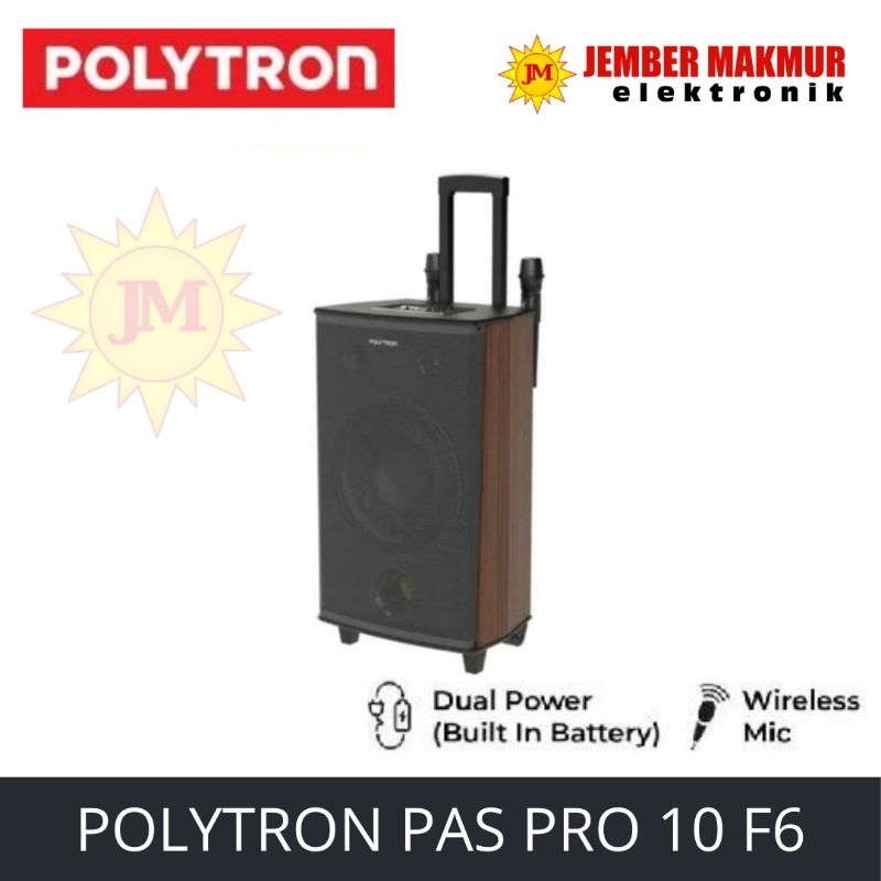 Jual POLYTRON PAS PRO 10 F6 SPEAKER TROLEY POLYTRON BLUETOOTH | Shopee ...