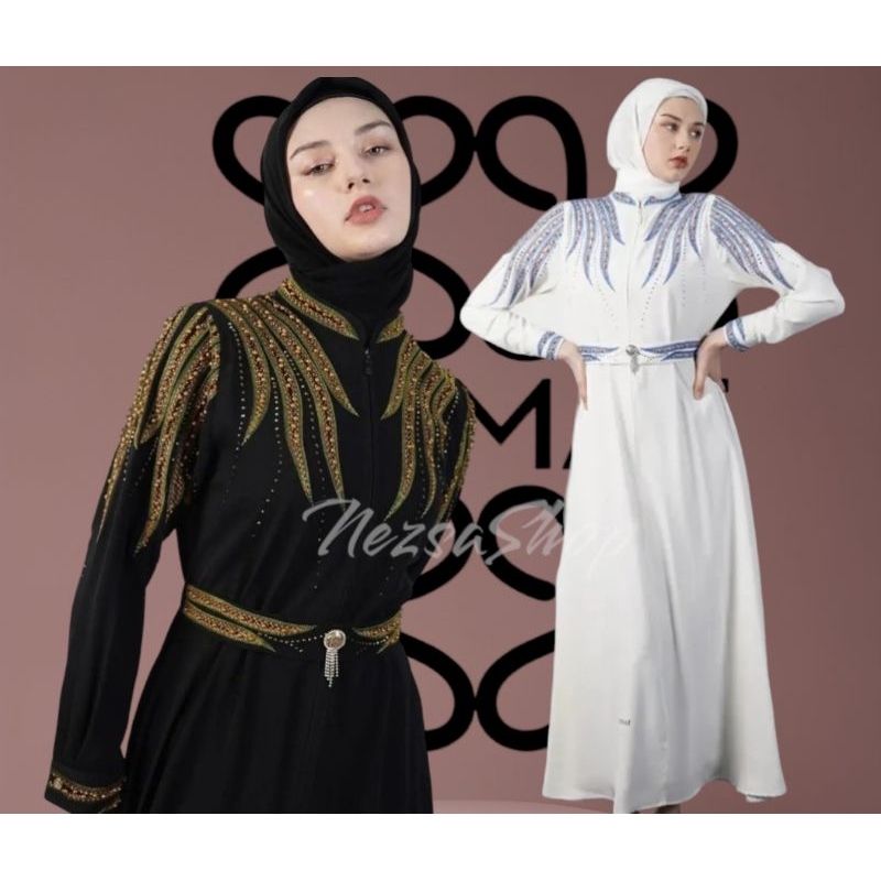 Jual Abaya HIKMAT A3006 Original + hijab* | Shopee Indonesia