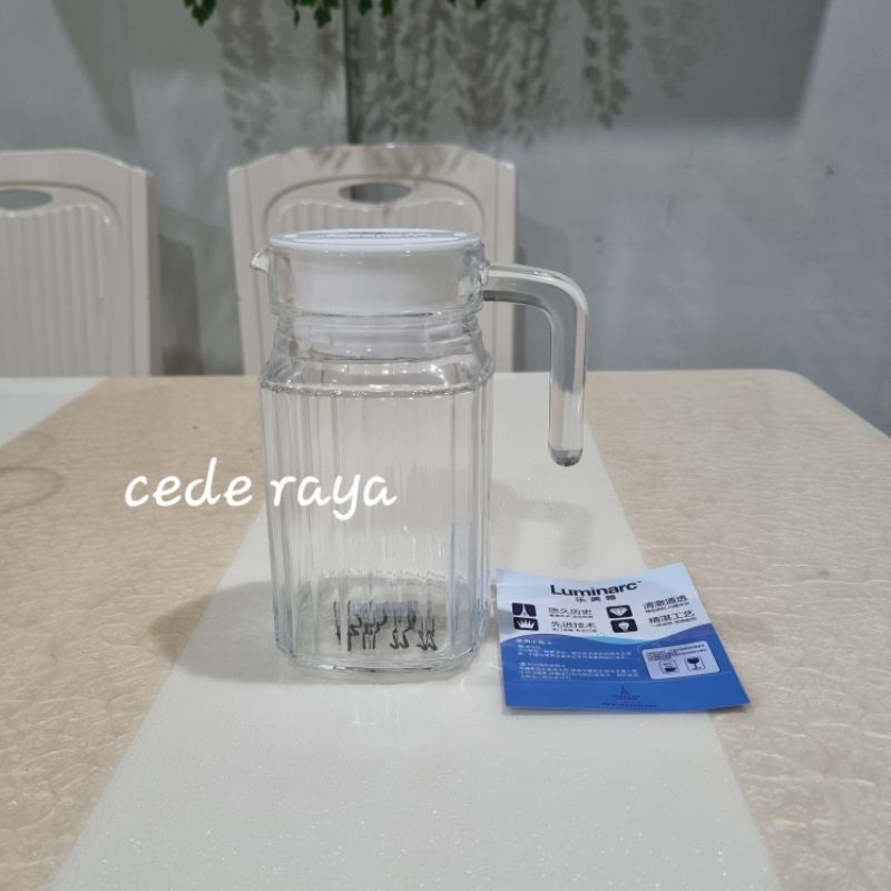 Jual teko kaca / pitcher / water jug luminarc quadro 500 ml | Shopee ...
