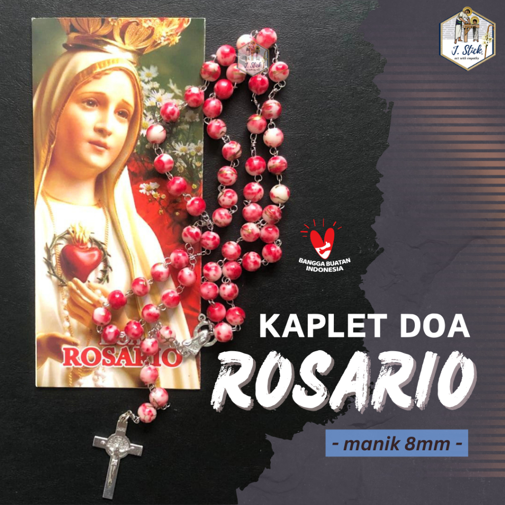 Jual KAPLET DOA (Lembar doa + Rosario) | Shopee Indonesia