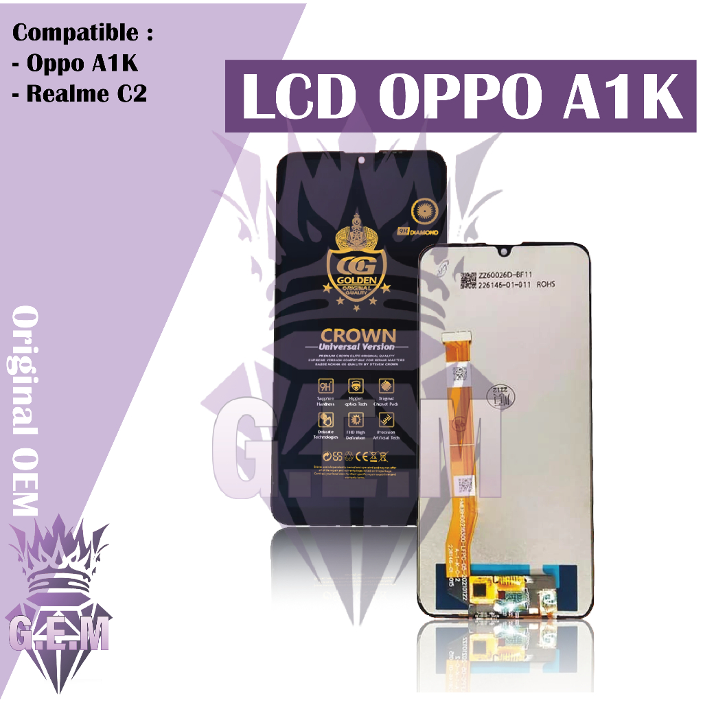 Jual LCD TOUCHSCREEN OPPO A1K - REALME C2 FULLSET COMPLETE ORIGINAL ...