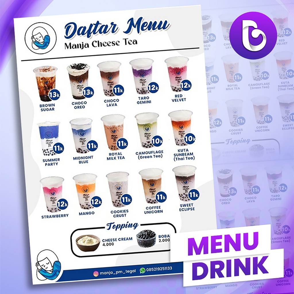 Jual JASA DESAIN BUKU MENU MAKANAN DAN MINUMAN KEKINIAN | Shopee Indonesia